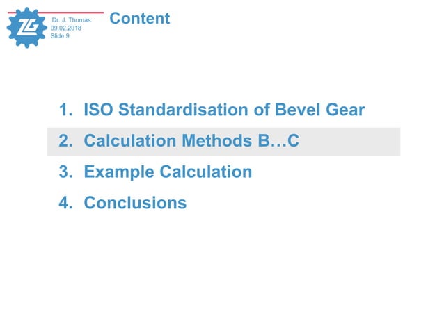 ISO Standardisation of Bevel Gear - Dr. Joachim Thomas | PDF