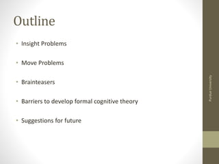 Insight Problem Solving (1) (1) | PPT
