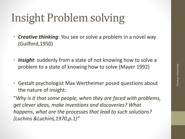 Insight Problem Solving (1) (1) | PPT