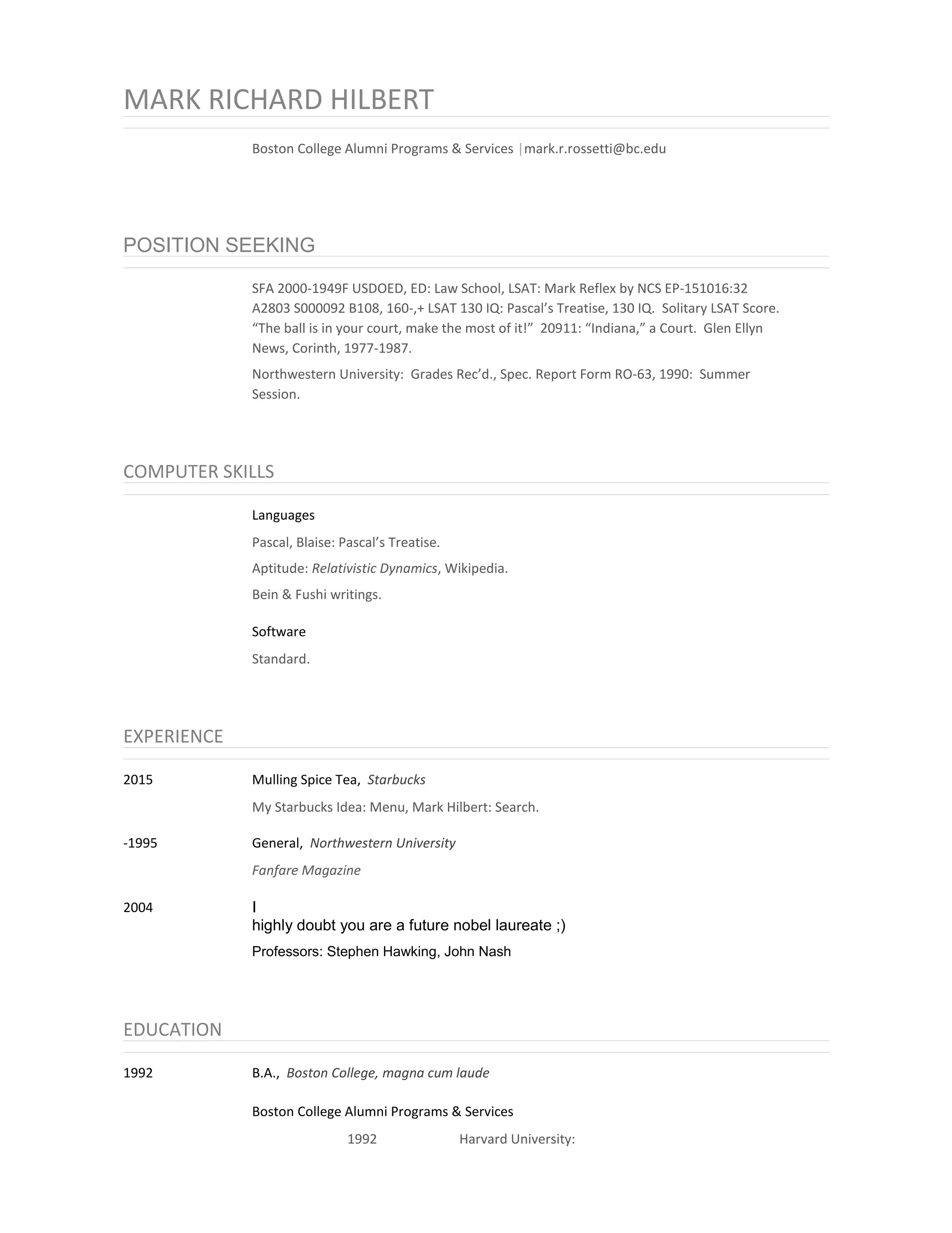 Mark Richard Hilbert r,y | PDF