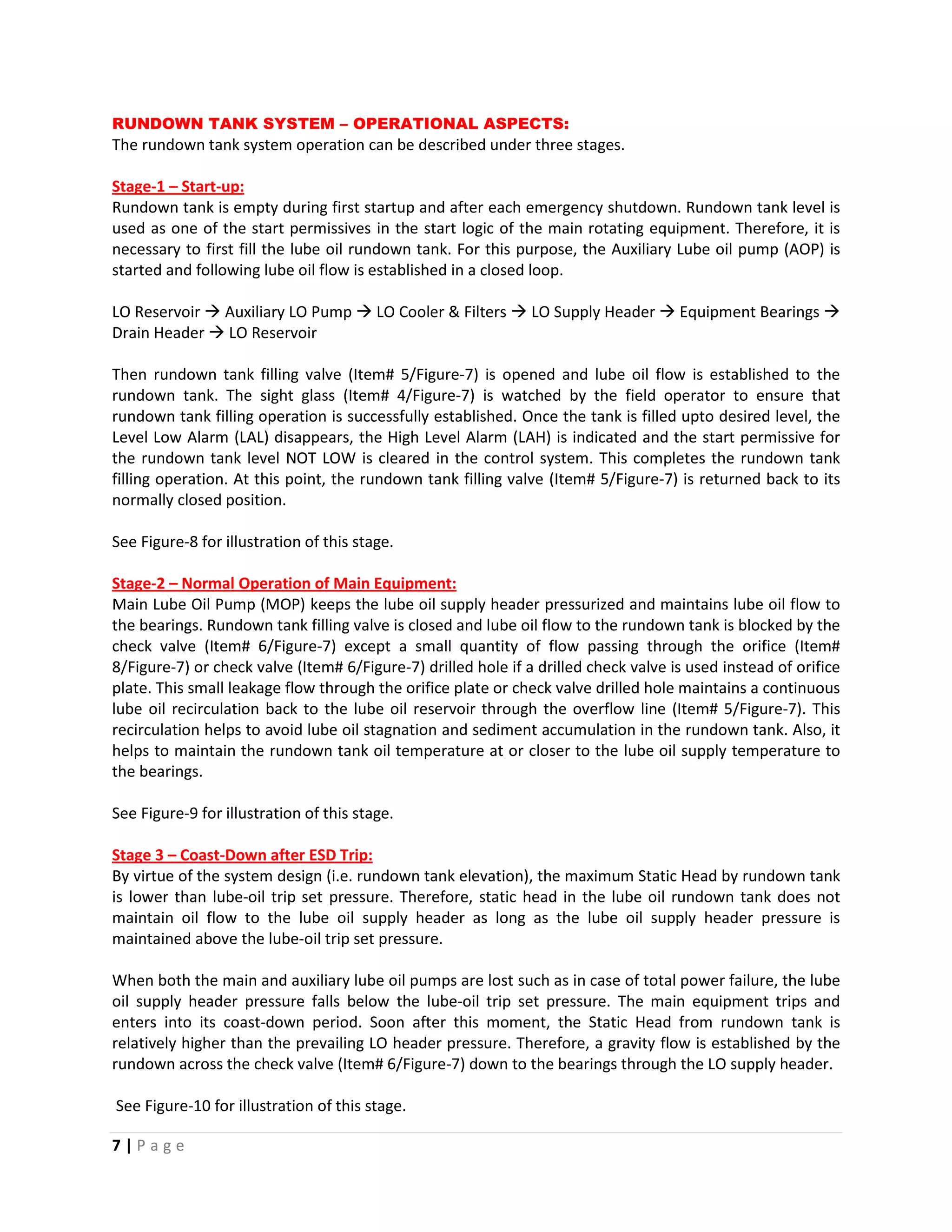 Lube Oil Rundown Tank - System Design and Operational Aspects | PDF