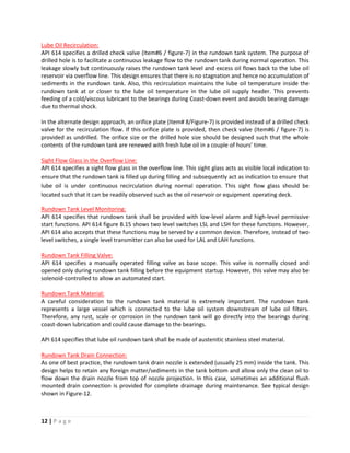 Lube Oil Rundown Tank - System Design and Operational Aspects | PDF