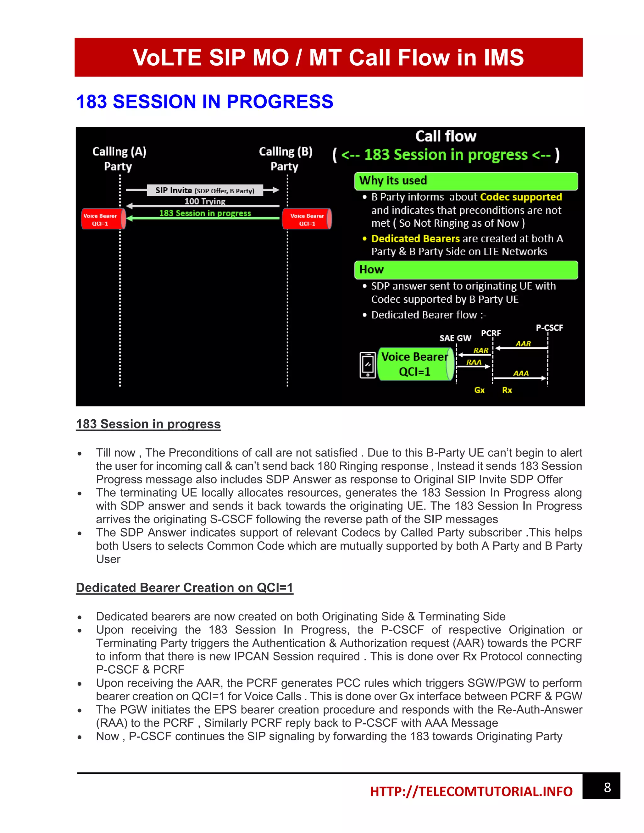 D04 Volte Sip Call Flow Mobile Originating Mo And Terminating Mt Pdf