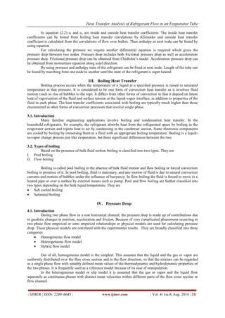 Heat Transfer Analysis of Refrigerant Flow in an Evaporator Tube | PDF