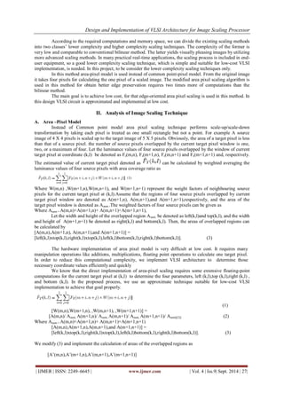 Design and Implementation of VLSI Architecture for Image Scaling Processor | PDF