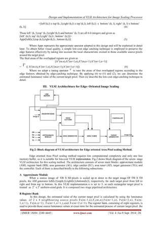 Design and Implementation of VLSI Architecture for Image Scaling Processor | PDF