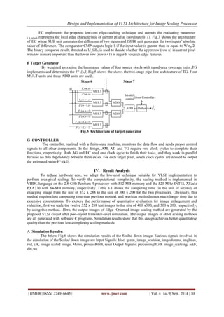 Design and Implementation of VLSI Architecture for Image Scaling Processor | PDF