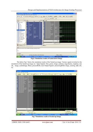 Design and Implementation of VLSI Architecture for Image Scaling Processor | PDF