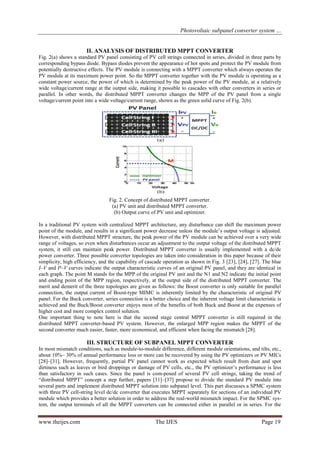 Photovoltaic subpanel converter system With Mppt control | PDF