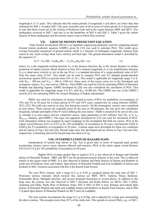Probabilistic seismic hazard assessment in the vicinity of MBT and MCT ...