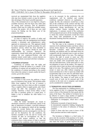 Tender and Bidding in Construction Projects | PDF