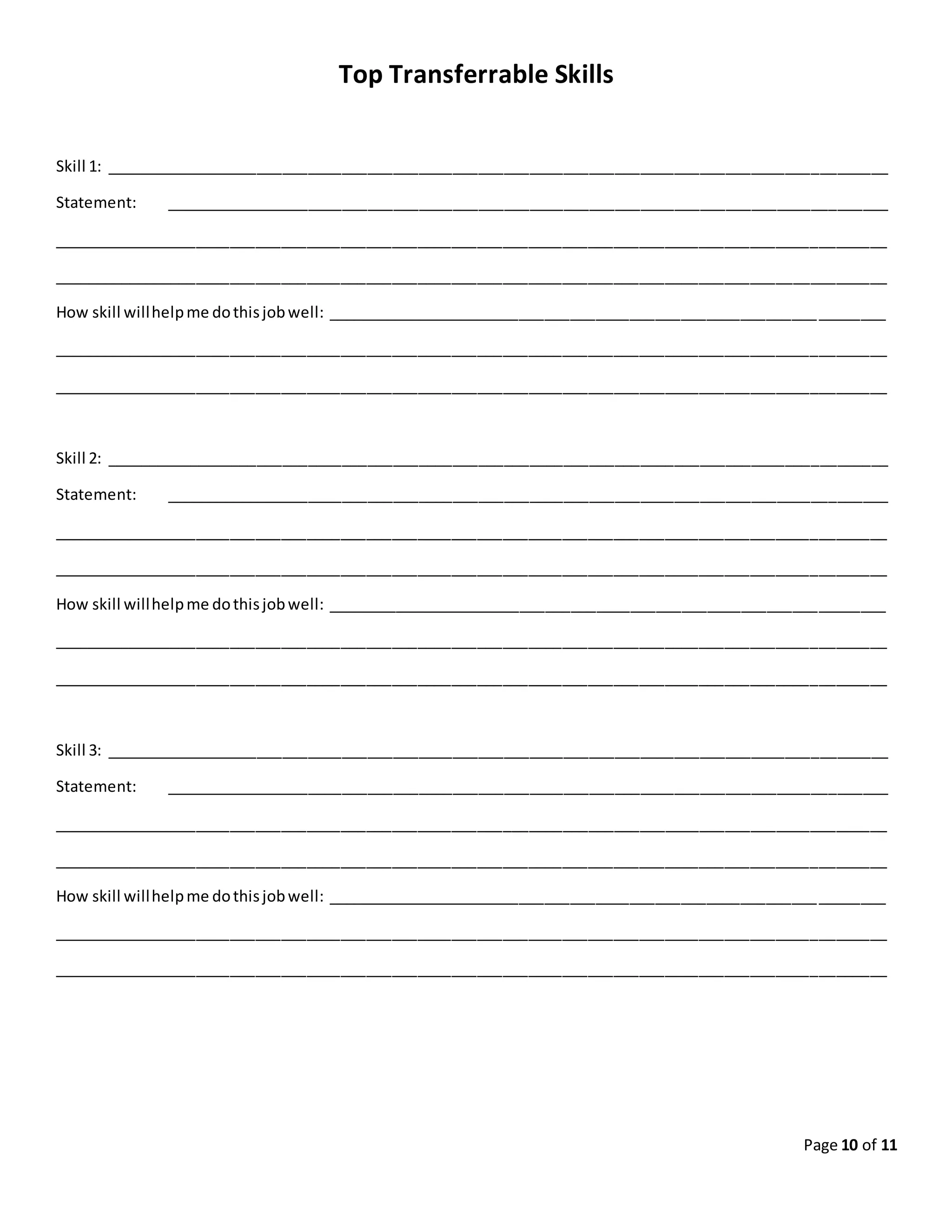 Job Skills Discovery Worksheet Using ONet_Skills ID | DOCX