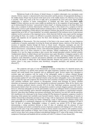 Acute and Chronic Rhinosinusitis, Pathophysiology and Treatment | PDF