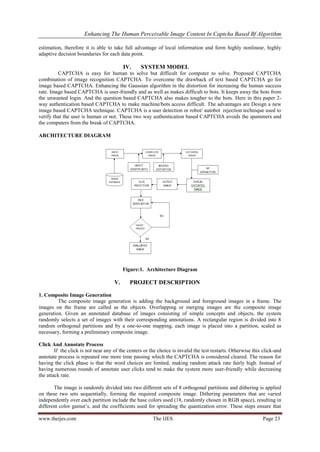 Enhancing The Human Perceivable Image Content In CAPTCHA Based BF Algorithm | PDF