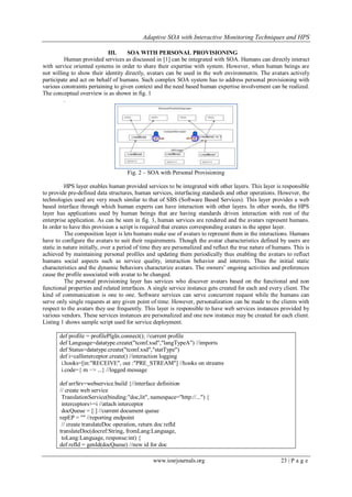 Adaptive SOA with Interactive Monitoring Techniques and HPS | PDF | Web Development | Internet