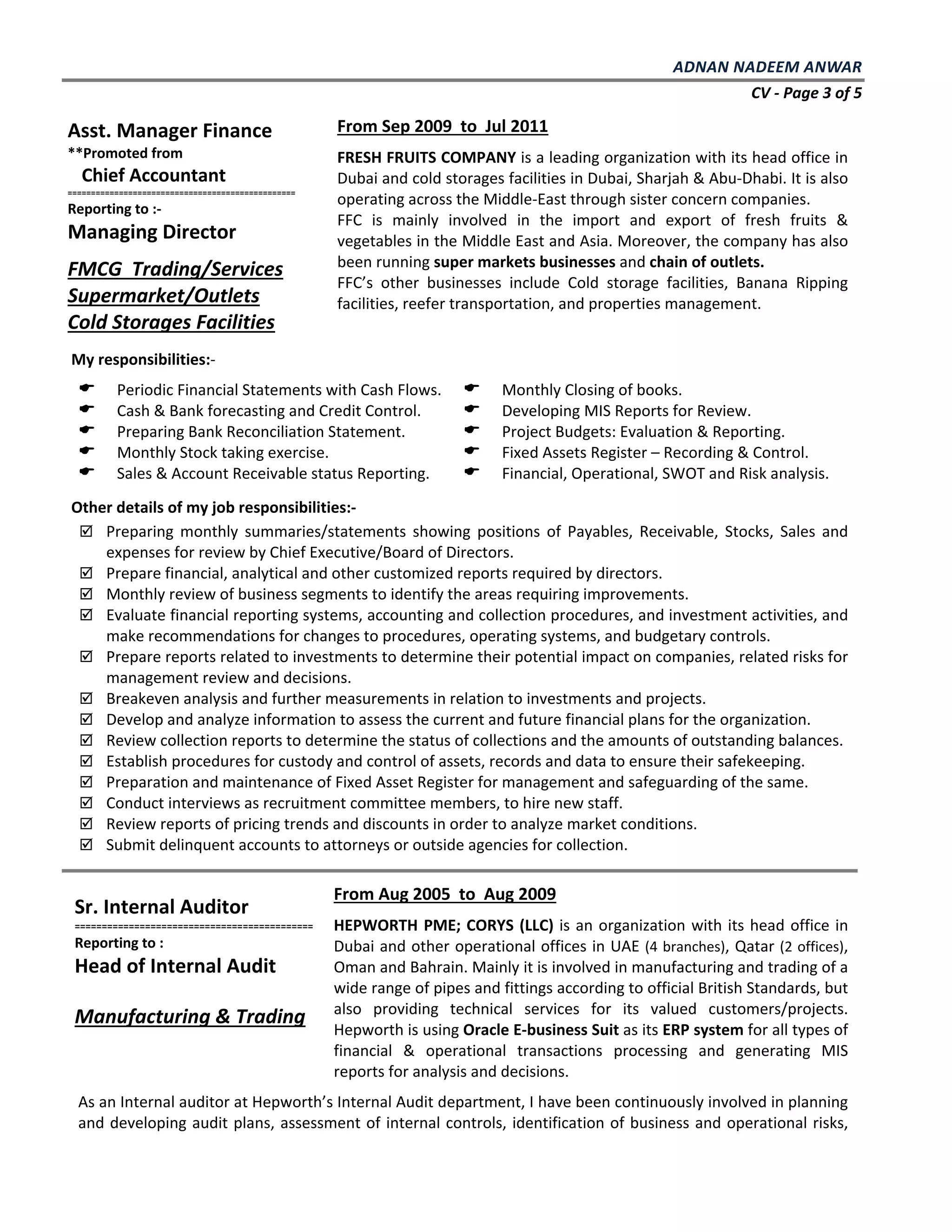 Adnan N Anwar - CV | PDF