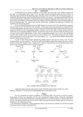 Efficiency of TreeMatch Algorithm in XML Tree Pattern Matching | PDF
