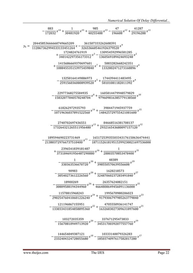 Numerical Solution Of Delay Differential Equations Using The Adomian ...