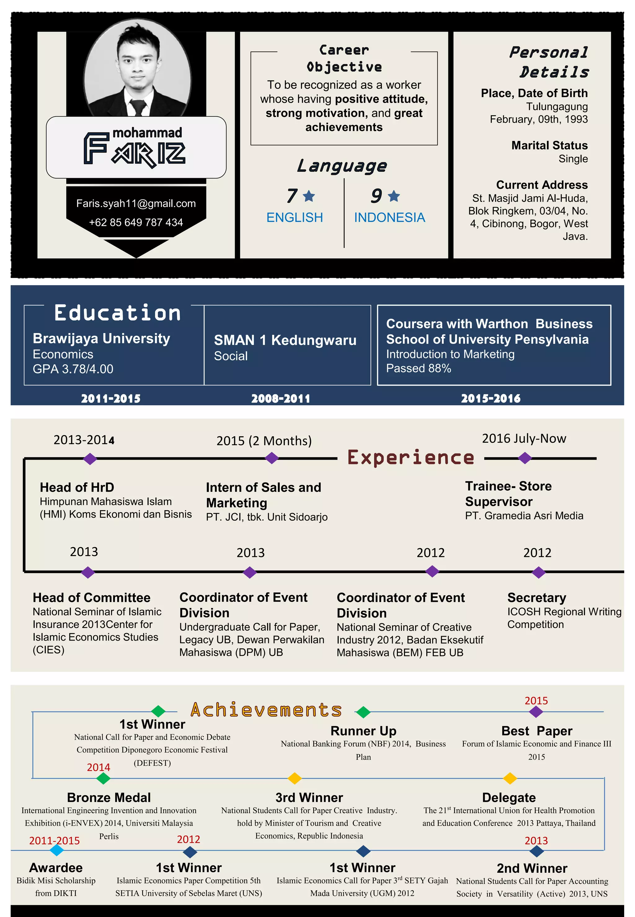 CV 1 Page Formal | PDF