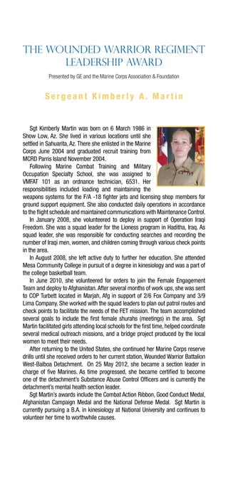 MCAF- Wounded Warrior Awards Reception and Ceremony | PDF