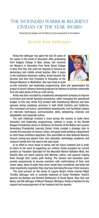 MCAF- Wounded Warrior Awards Reception and Ceremony | PDF