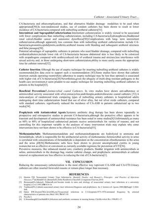 Catheter –Associated Urinary Tract Infection, Management, And ...