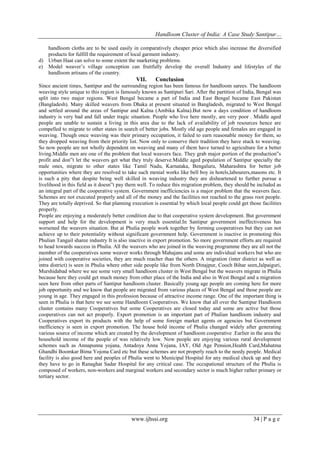 Handloom Cluster of India: A Case Study Santipur Handloom Cluster | PDF