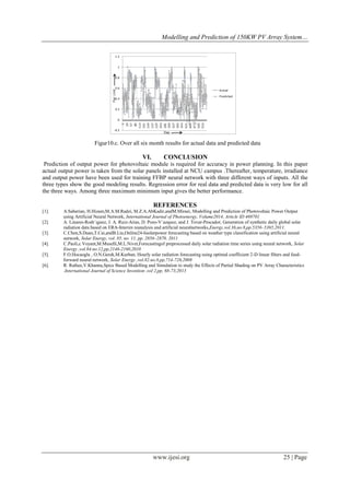 Modelling and Prediction of 150KW PV Array System in Northern India ...
