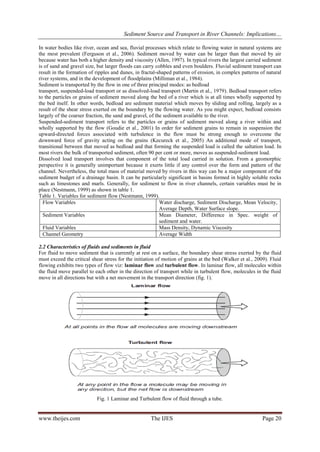 Sediment Source and Transport in River Channels: Implications for River ...