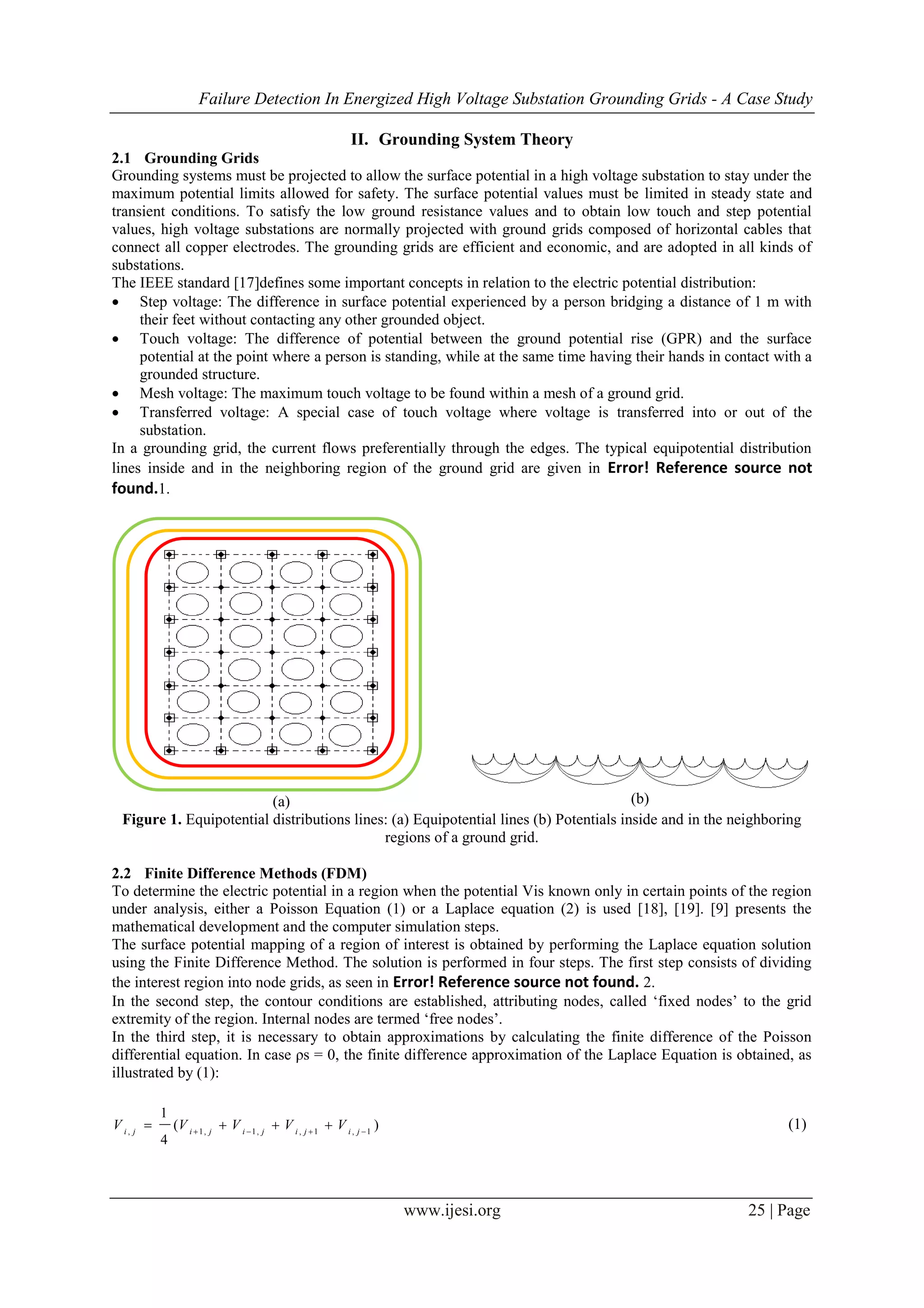 Failure Detection in Energized High Voltage Substation Grounding Grids - A Case Study | PDF