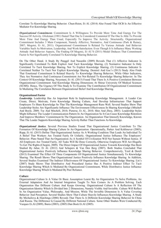 Conceptual Model of Knowledge Sharing | PDF