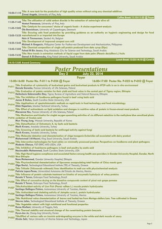 Food Technology-2014-Conference Agenda | PDF