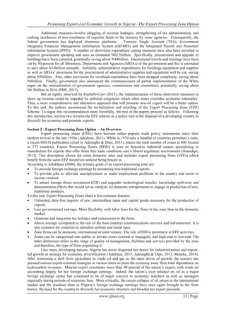 Promoting Export-Led Economic Growth in Nigeria –The Export Processing ...