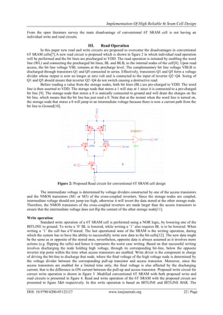 Implementation of High Reliable 6T SRAM Cell Design | PDF