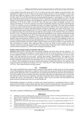 Stigma and Family reaction among Caregivers of Persons Living with ...