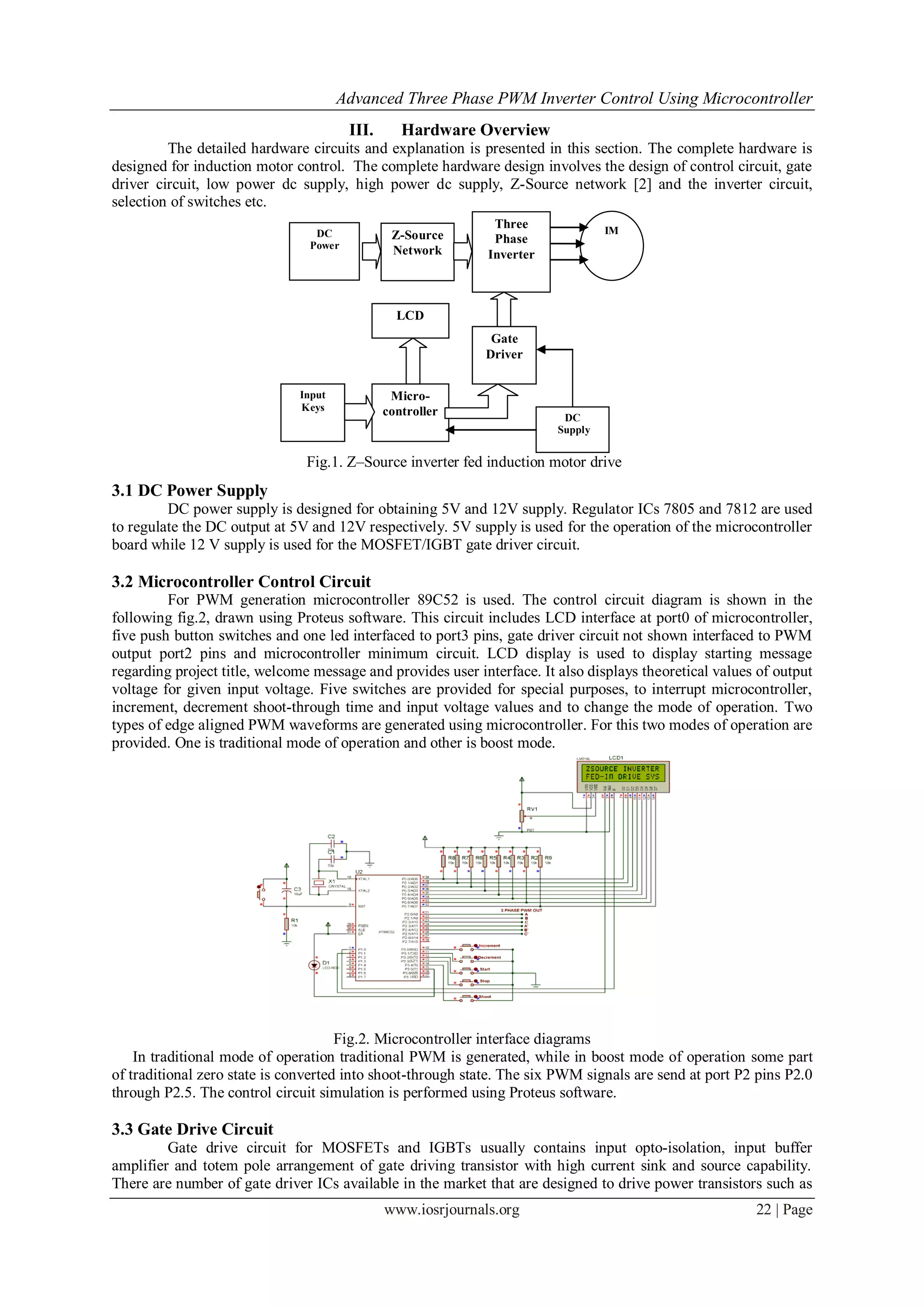 Advanced Three Phase PWM Inverter Control Using Microcontroller | PDF