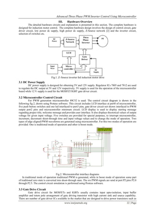 Advanced Three Phase PWM Inverter Control Using Microcontroller | PDF