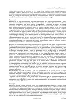 An analysis of essential elements of the State | PDF