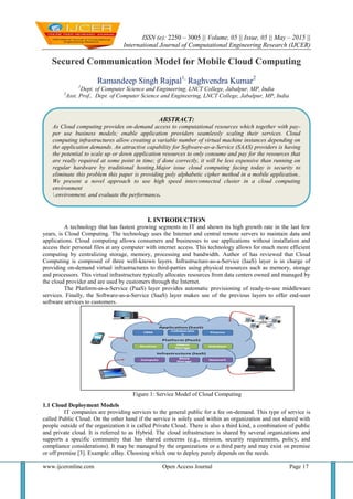 Secured Communication Model for Mobile Cloud Computing | PDF