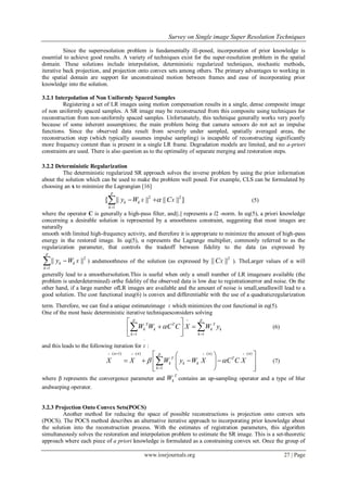 Survey on Single image Super Resolution Techniques | PDF