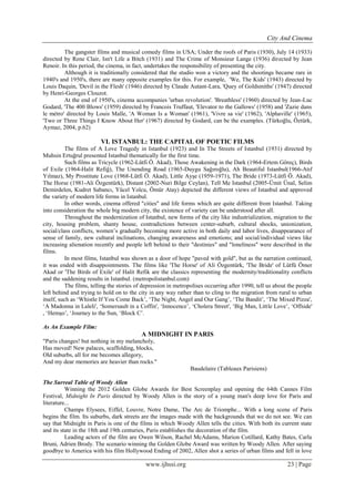 City and Cinema | PDF | Movies | Entertainment