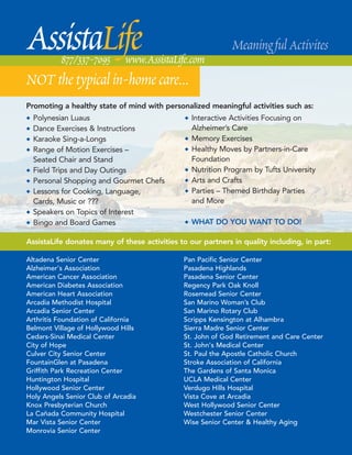 Meaningful Activities | PDF