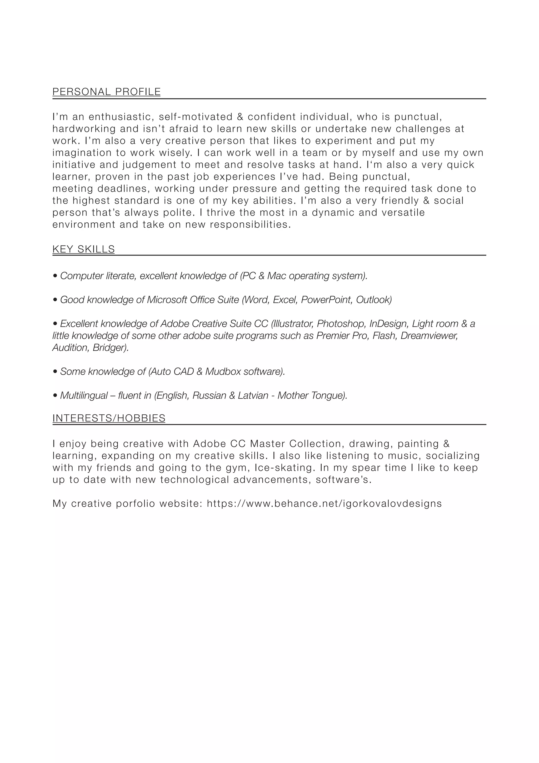 MY CV 2015 PDF | PDF | Computing | Technology & Computing