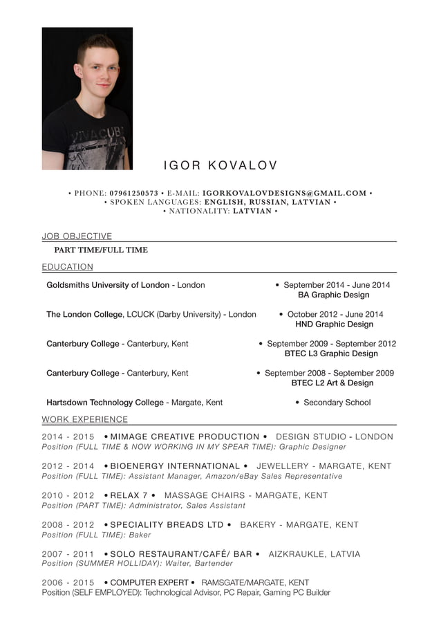 MY CV 2015 PDF | PDF