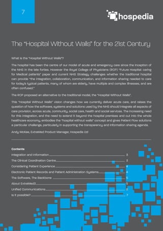 7_White Paper Hospital Without Walls | PDF