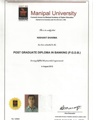 diploma in banking Nishant sharma[1] | PDF