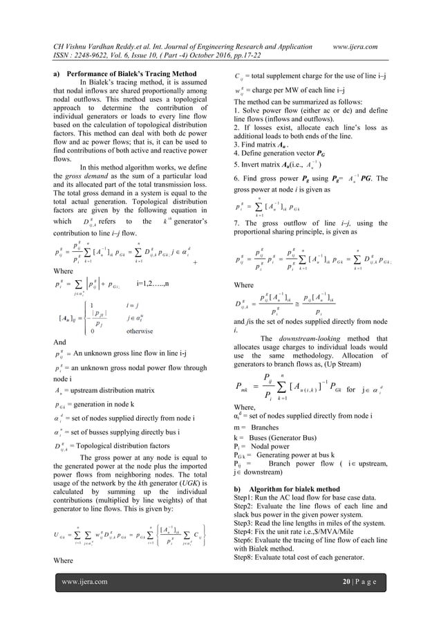 Allocation of Transmission Cost Using Power Flow Tracing Methods | PDF