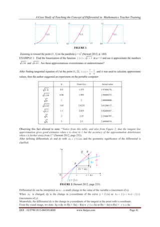 A Case Study of Teaching the Concept of Differential in Mathematics Teacher Training | PDF ...