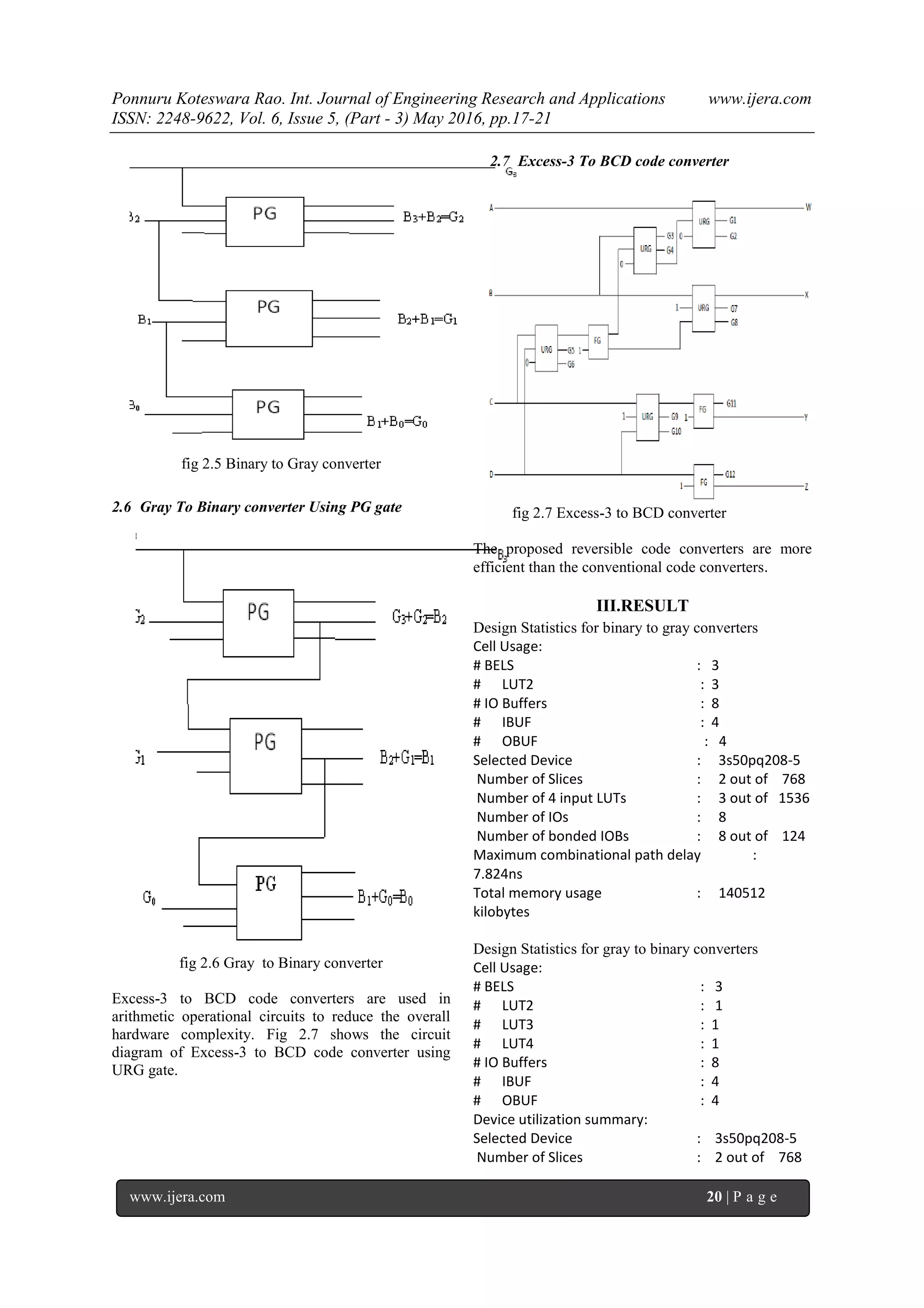Implementation Of Effective Code Converters Using Reversible Logic Gates Pdf Free Download