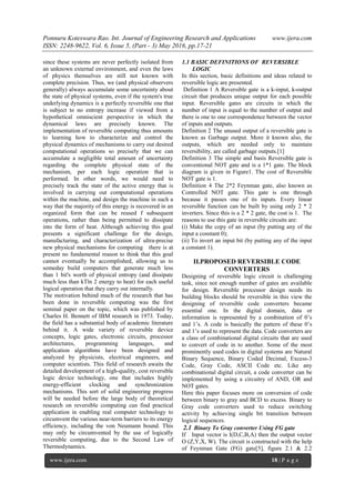 Implementation of Effective Code Converters using Reversible Logic ...